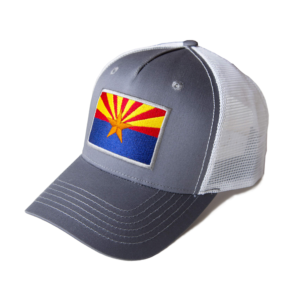 Arizona State Flag Snapback, Trucker, Baseball Hat – International Tie