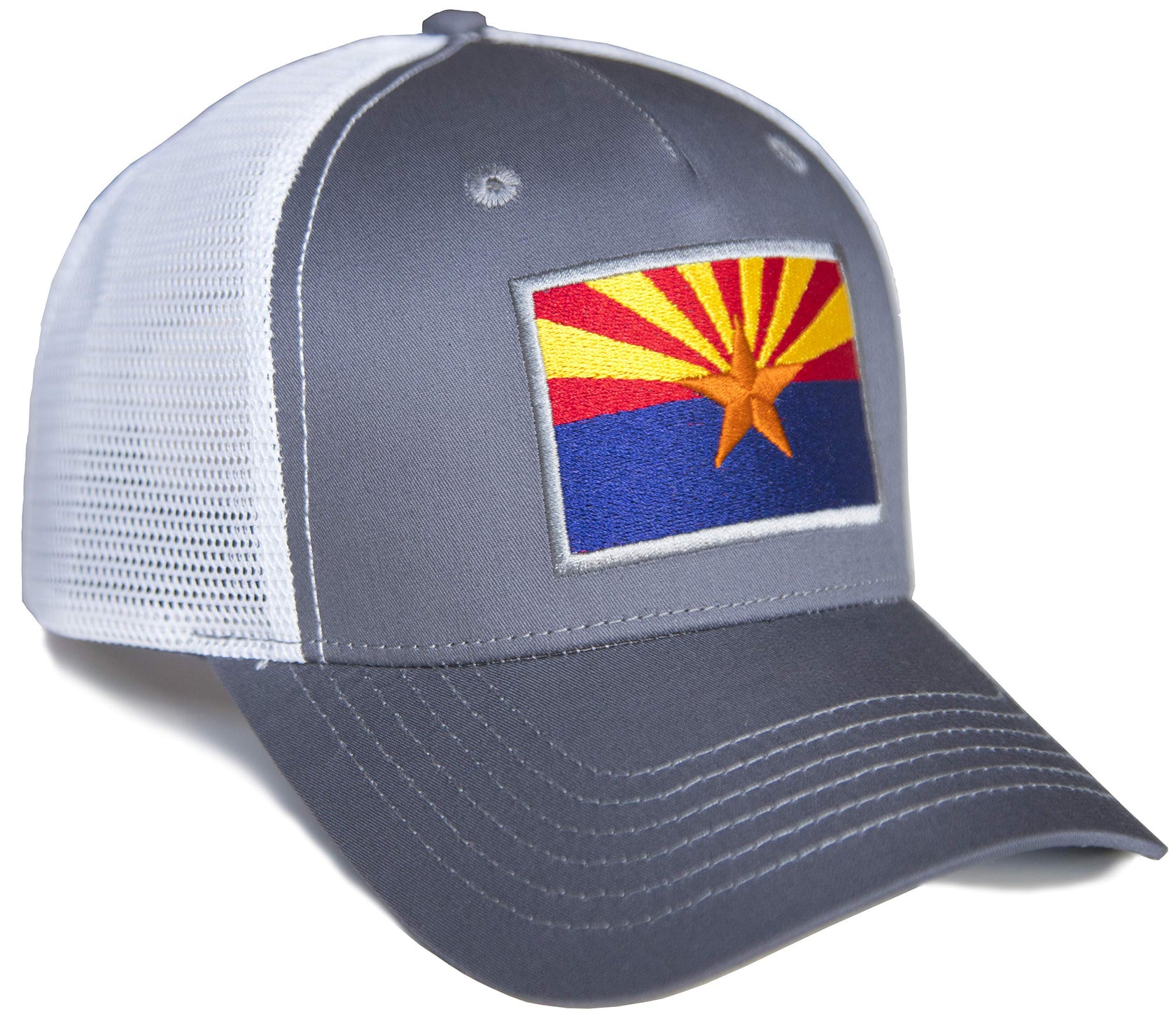 Arizona State Flag Snapback, Trucker, Baseball Hat – International Tie